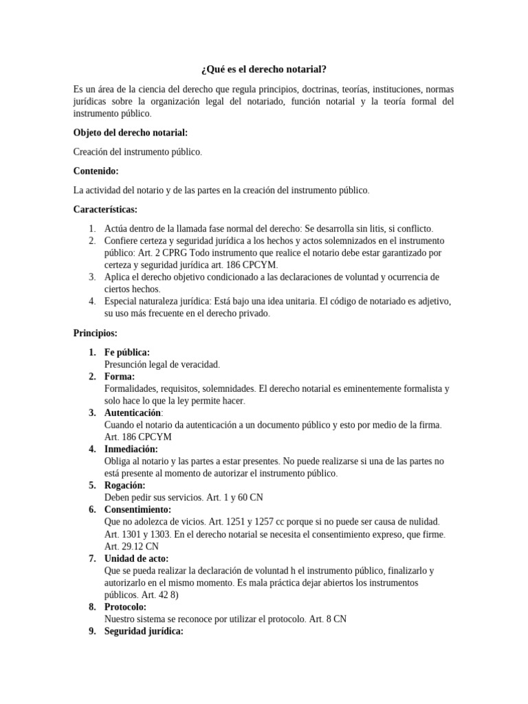 Documento Examen Derecho Notarial | PDF | Justicia | Crimen y violencia