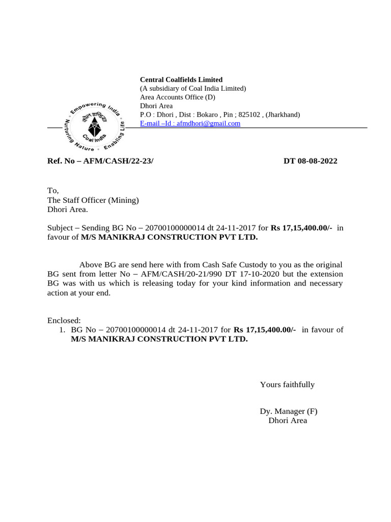 Bank Guarantee For Extension | PDF