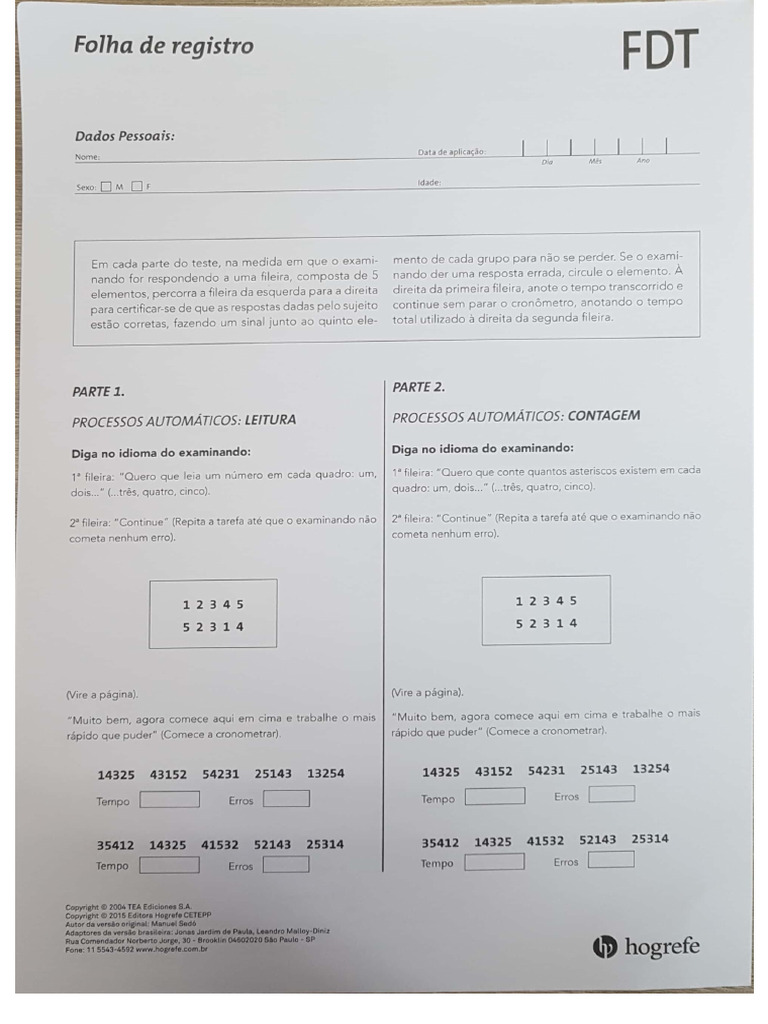 FDT FOLHA DE REGISTRO (3) | PDF