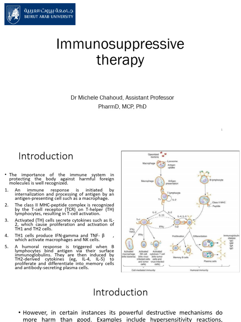Immunosuppressive Therapy 2023 | PDF | Multiple Sclerosis | Immune System
