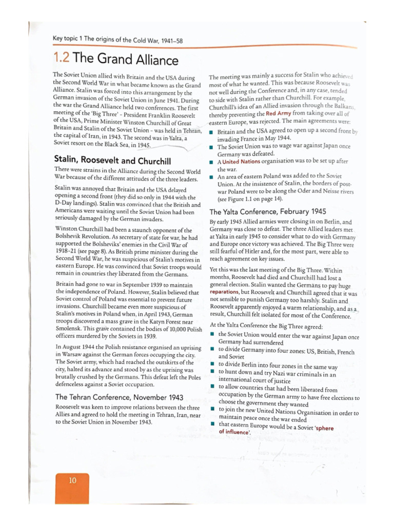 Tehran and Yalta TB | PDF