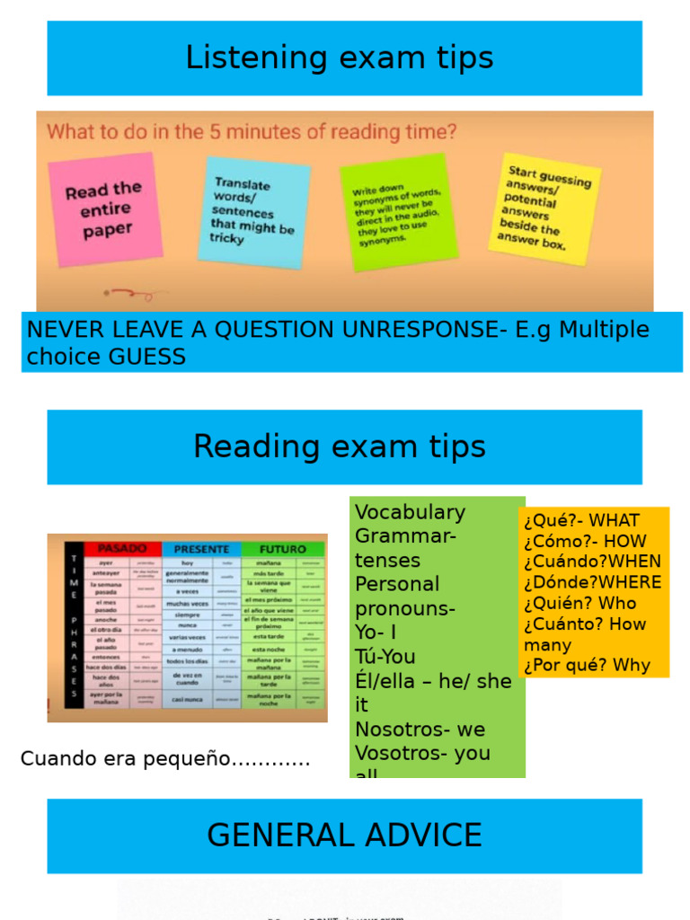 Exam Tips | PDF