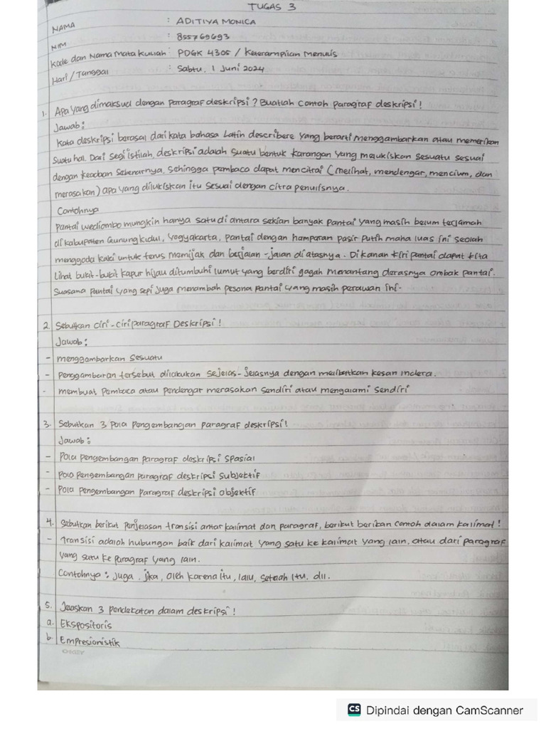 Tugas 3 Keterampilan Menulis | PDF