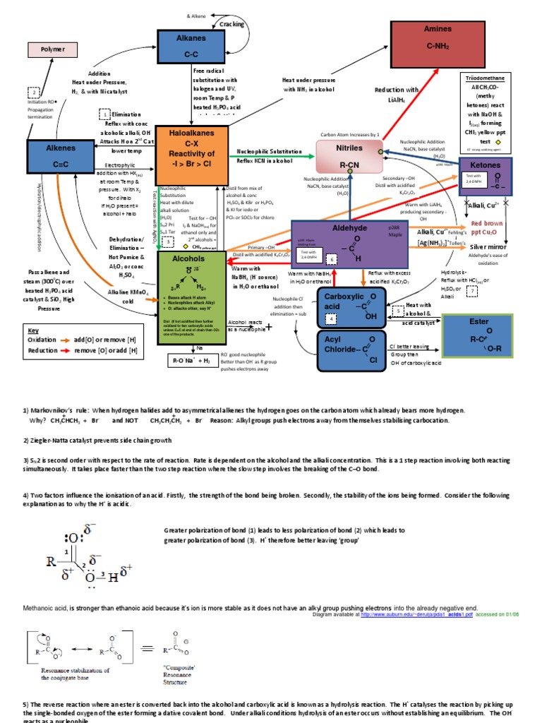 Organic Flow Chart 16 | PDF | Alcohol | Ester