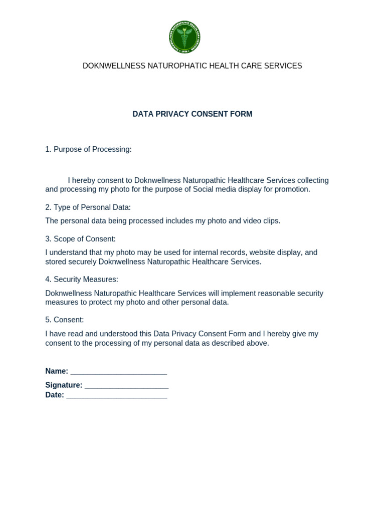 Data Privacy Form | PDF