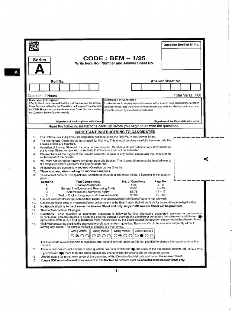 QP Answer Key 20250320 124018 | PDF