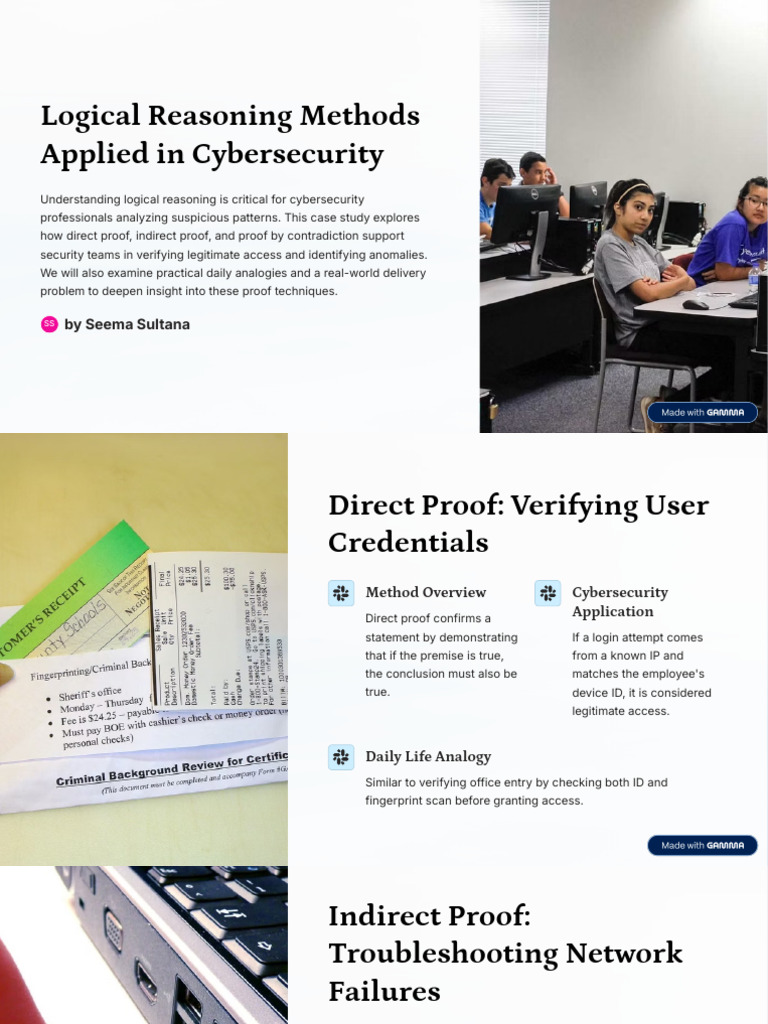 Logical Reasoning Methods Applied in Cybersecurity | PDF | Mathematical Proof | Computer Security