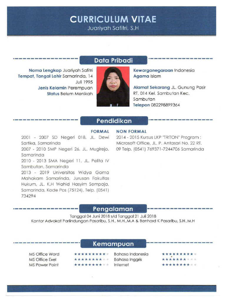 CV Juariyah Safitri | PDF
