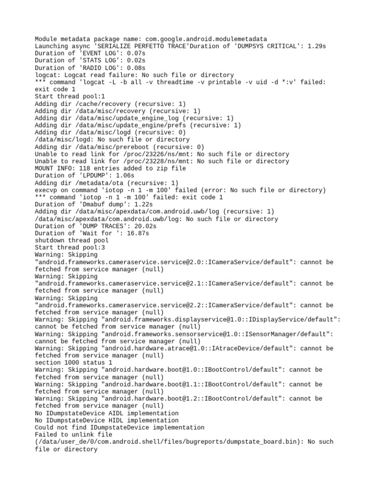 Bugreport CPH2487 AP3A.240617.008 2025 05 22 11 30 39 Dumpstate - Log 23170 | PDF | Software ...