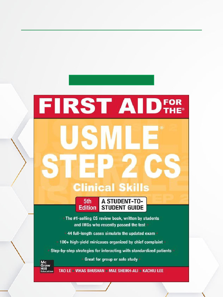 First Aid For The USMLE Step 2 CS, Fifth Edition - 5th Edition Scribd PDF Download | PDF ...