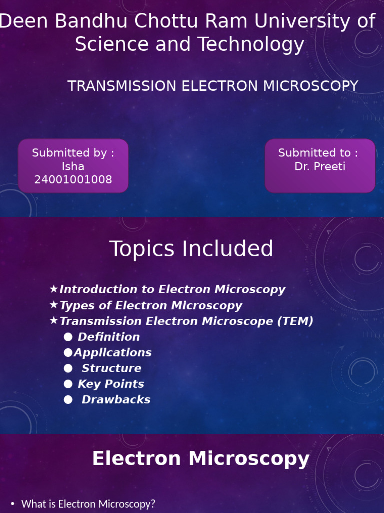 Transmission Electron Micros | PDF