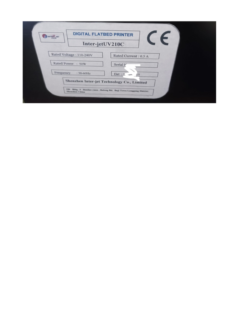 Interjet Flatbed Printer | PDF