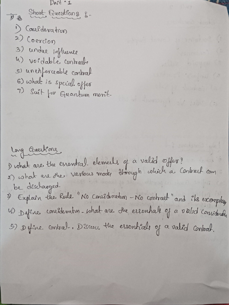 1 Year Sem 2 Business Law | PDF