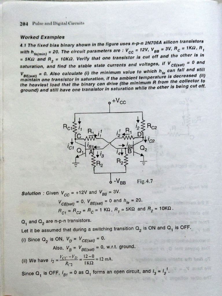 Bistable Multivibrator Problems | PDF | Transistor | Electronic Design