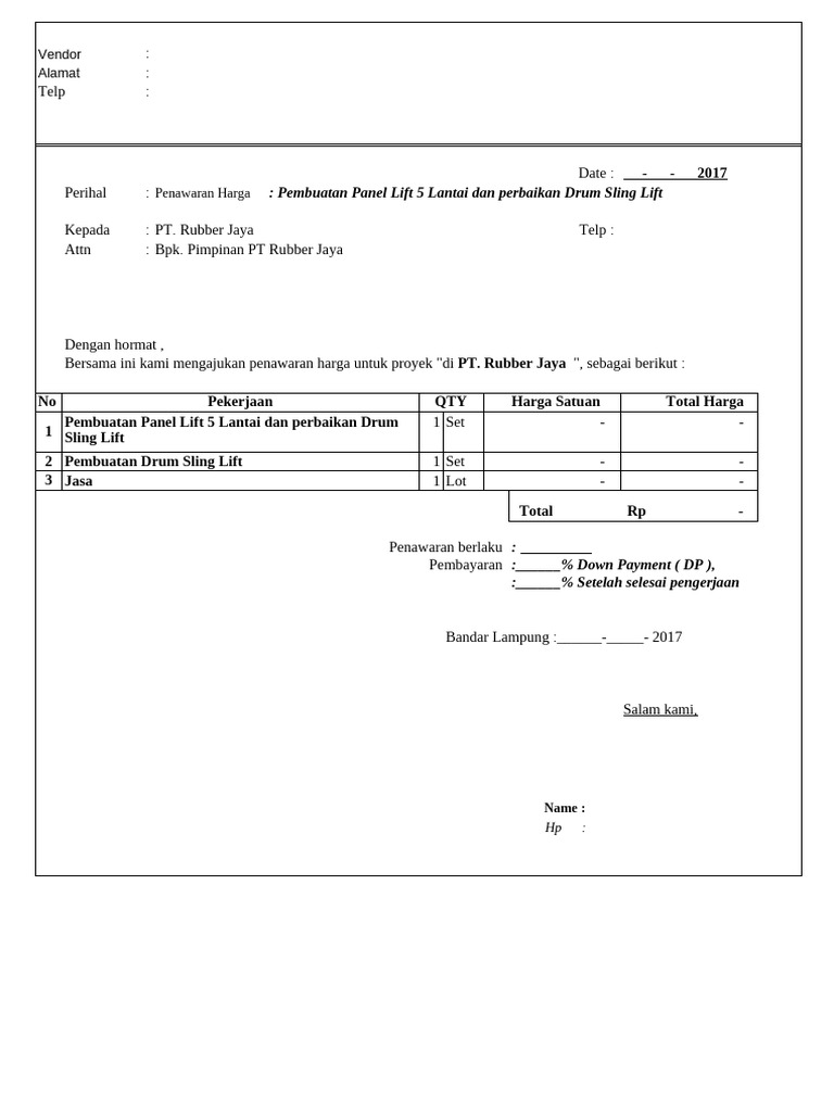 PRJ Panel LIFT PT Rubber Jaya LPG Blank | PDF