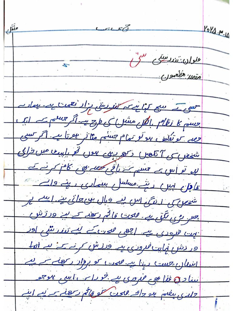 Class Four Urdu Copy Work | PDF