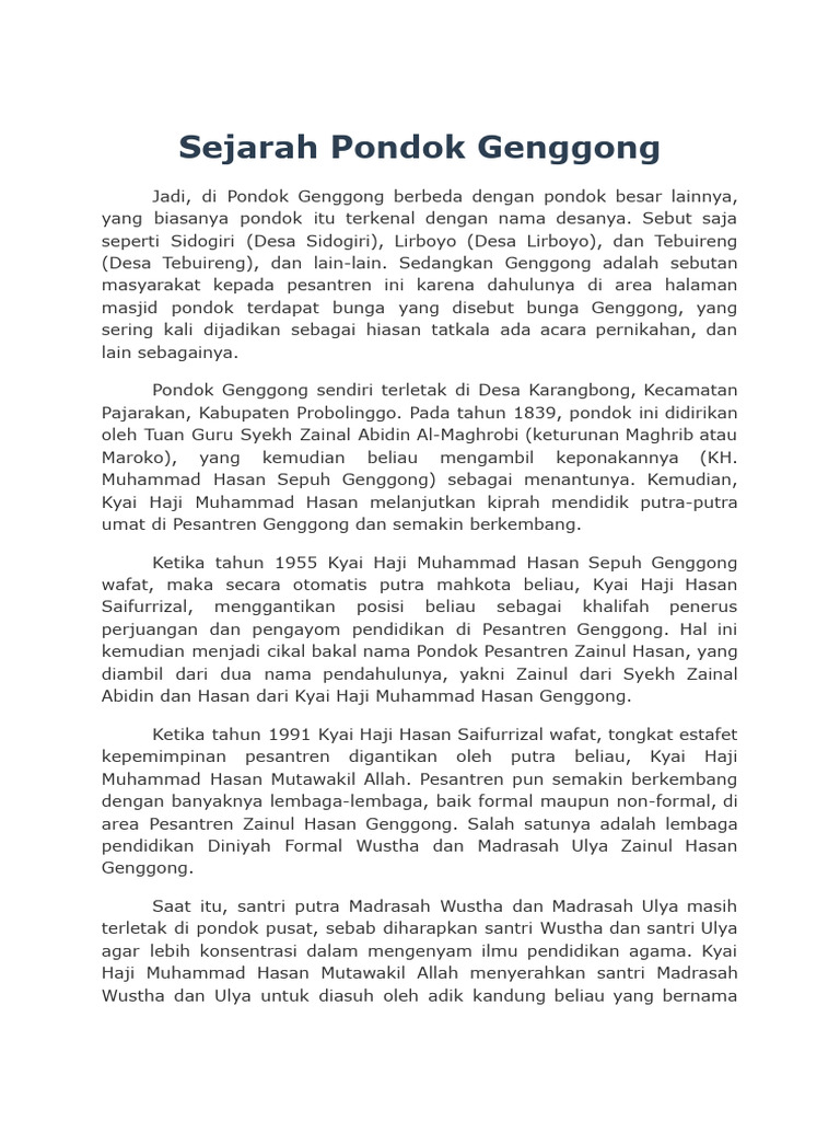 Sejarah BSG | PDF