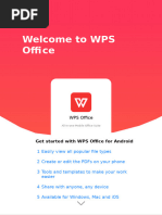 WPS Docs Quick Start Guide | PDF | Computer File | Editing