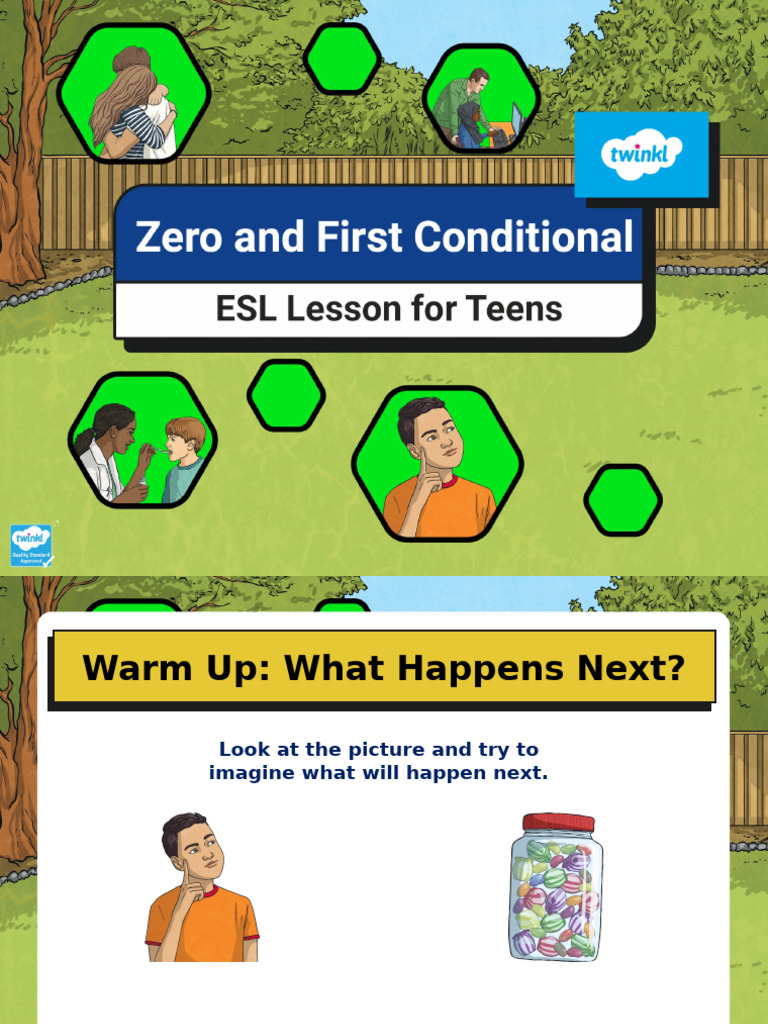 T 1724664461 Esl Zero and First Conditional PPT Lesson Teens A2 Ver 3 | PDF