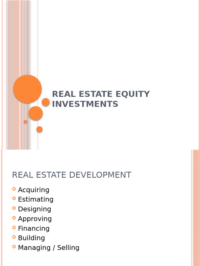 C3 Investment Group: Real Estate Equity Insights | PDF | Investing ...