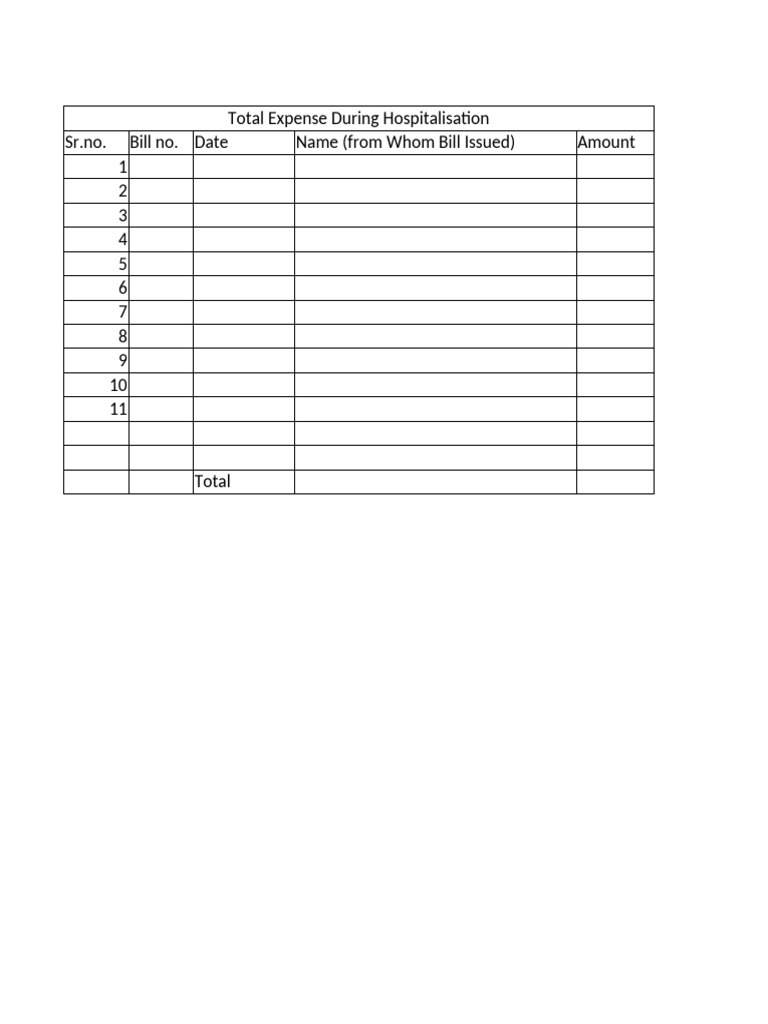 Expenses Sheet | PDF