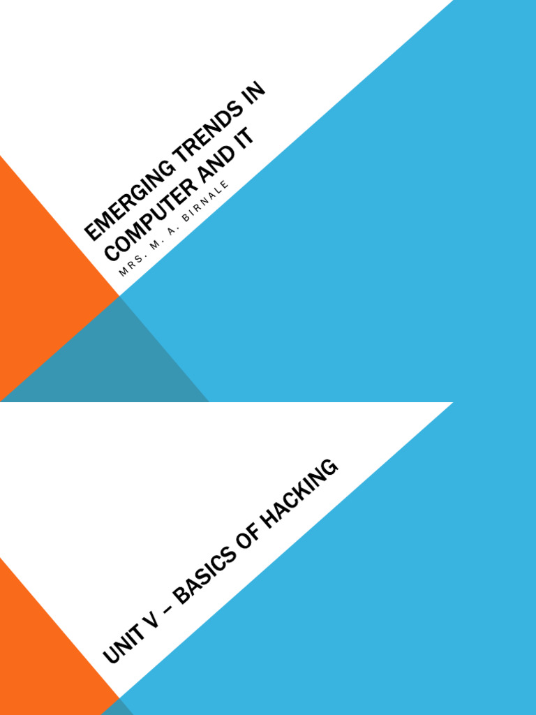 Ethical Hacking Process - U5 - L3 | PDF | White Hat (Computer Security) | Security Hacker