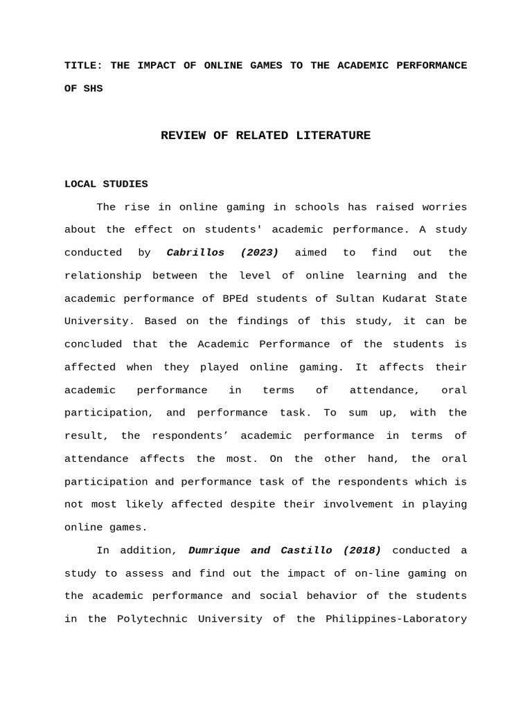 RRL (Local Studies) - Lozano-Jesabel | PDF | Learning | Loneliness