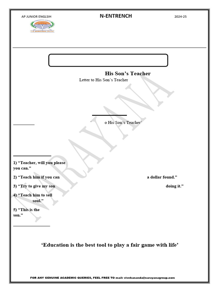 AP Junior English Prose & Poetry Guide | PDF
