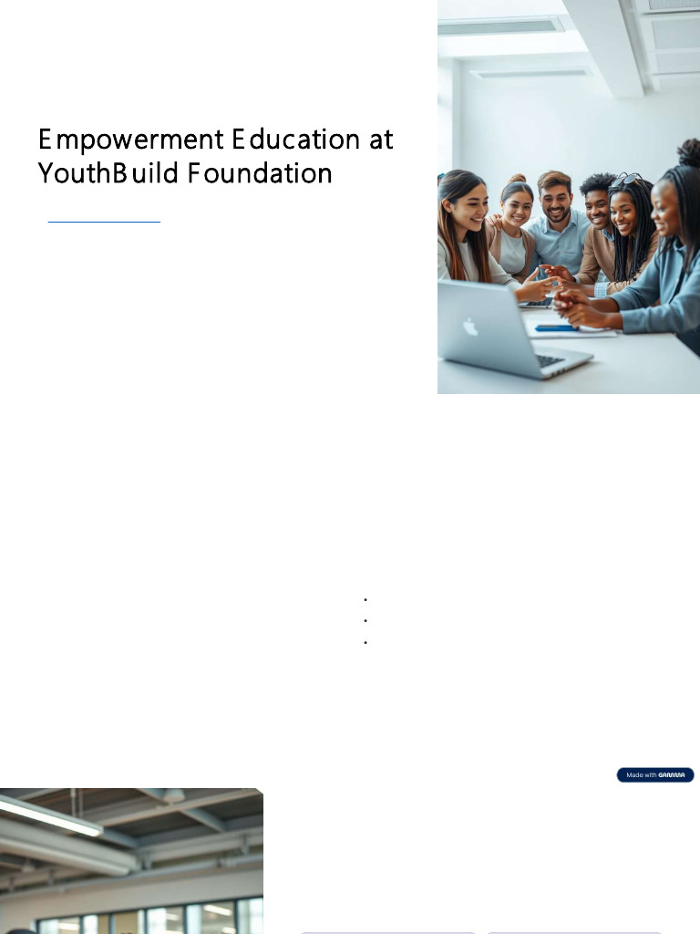 Empowerment Education at YouthBuild Foundation | PDF