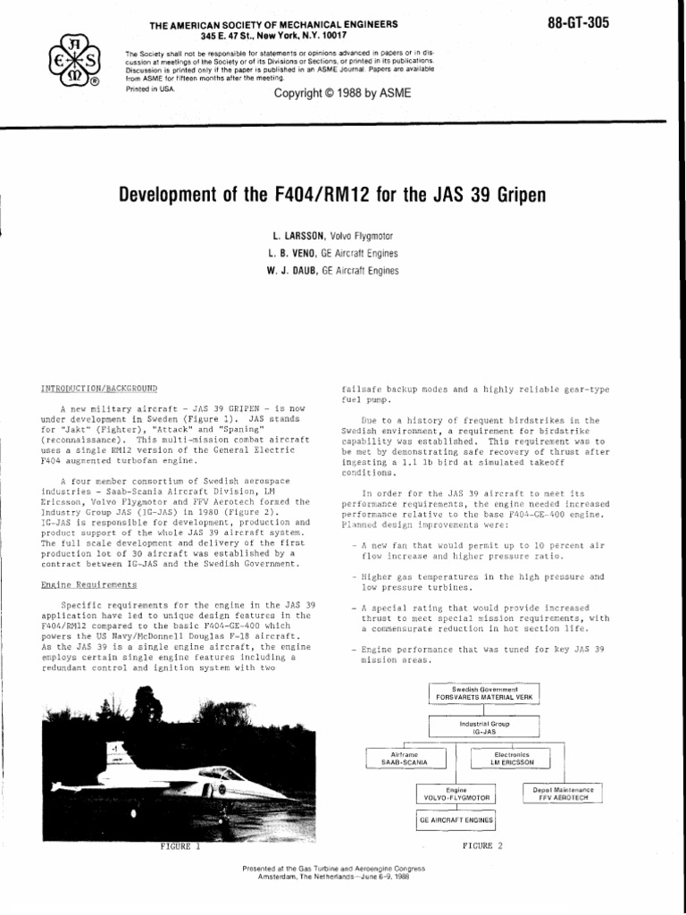 Development of the RM12 Turbofan Engine | PDF | Engines | Propulsion