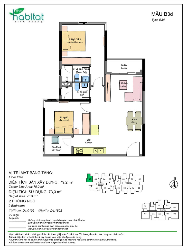 HBTP3 - LAYOUT UNIT - BLOCK D1 - 02 - B3d | PDF