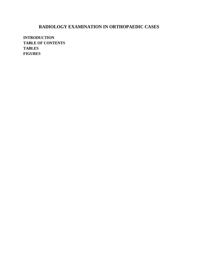 Orthopedic Radiology Examination Guide | PDF | Elbow | Hand