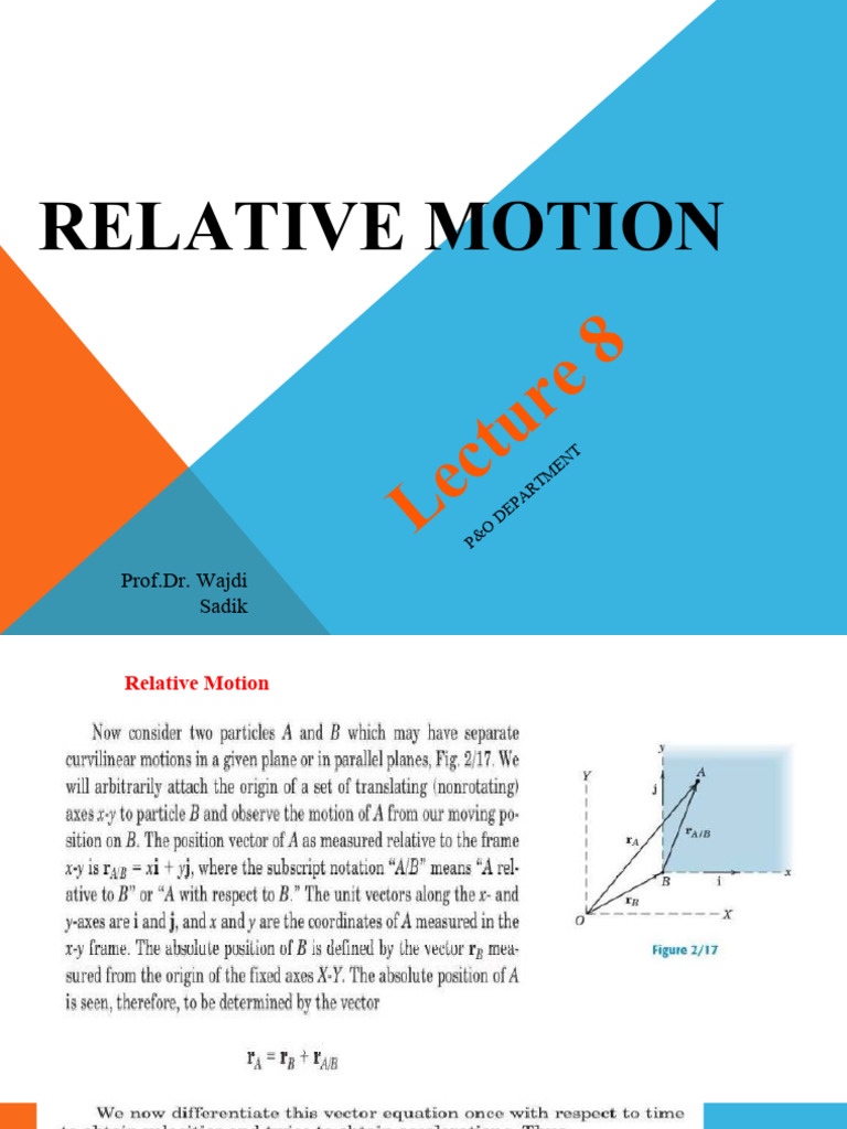 Lect8 Relative Motion 24-25 | PDF