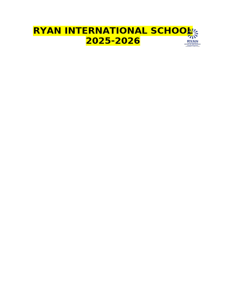 Class-X Summer HHW (2025-2026) | PDF