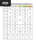 School Timetable Overview | PDF