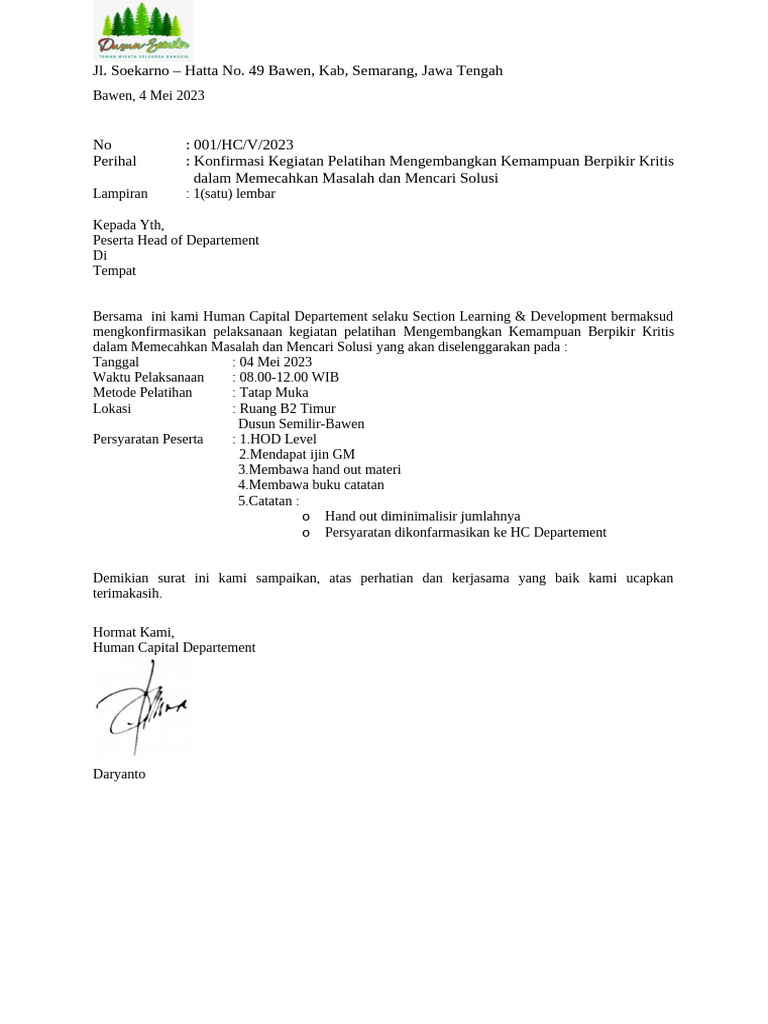 05_Melaksanakan Komunikasi di tempat kerja_kop surat (1) | PDF