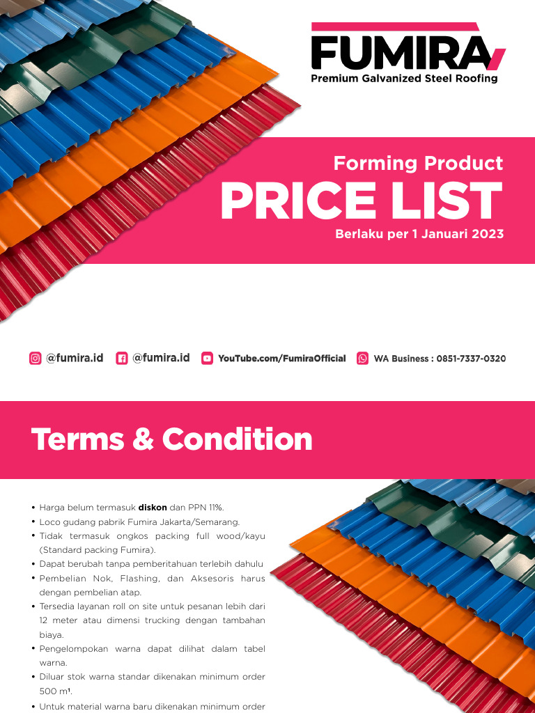 Daftar Harga Produk Fumira 2023 | PDF