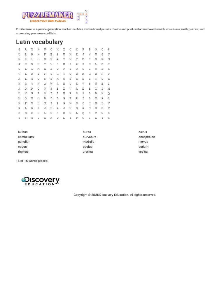 Word Search Puzzle 55-57 Questions | PDF