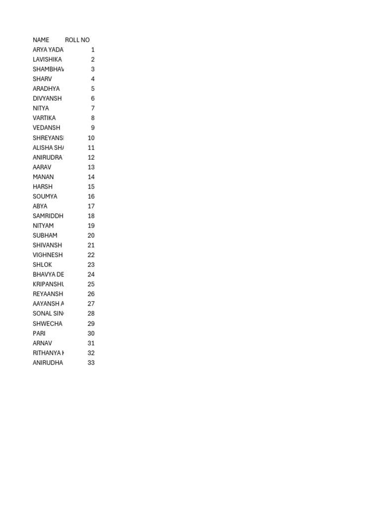 Class 1 C | PDF