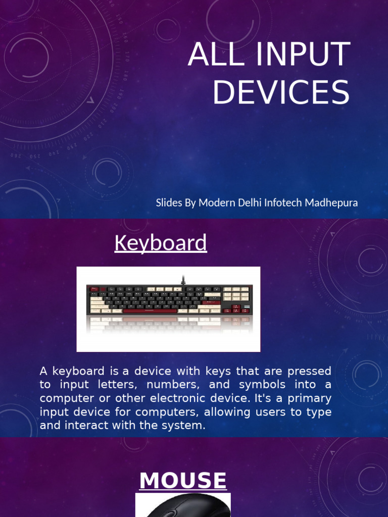 All Input Devices | PDF