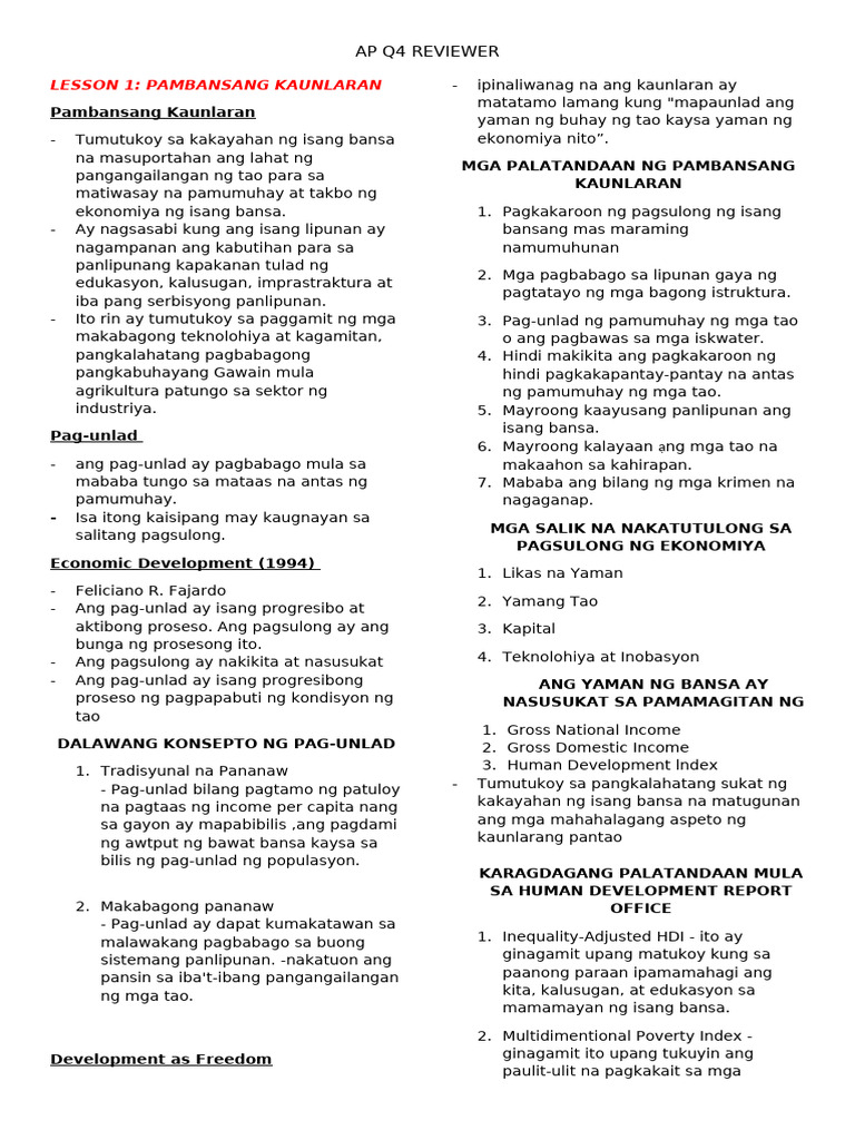 AP-Q4-REVIEWER | PDF