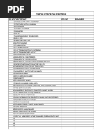 Daily Ventilator Maintenance Checklist | PDF