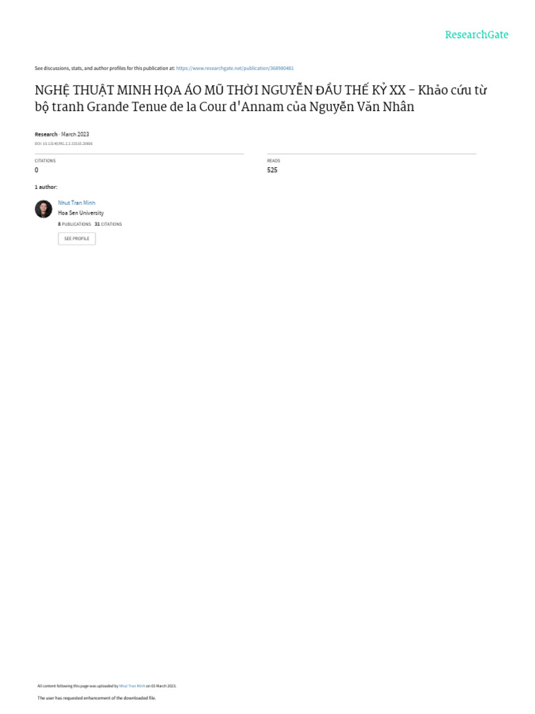 NGH THU Tminhh Aáom TH I Nguy N UTH K XX - KH Oc Ut B Tranh Grande Tenue de La Cour D'annam C A ...