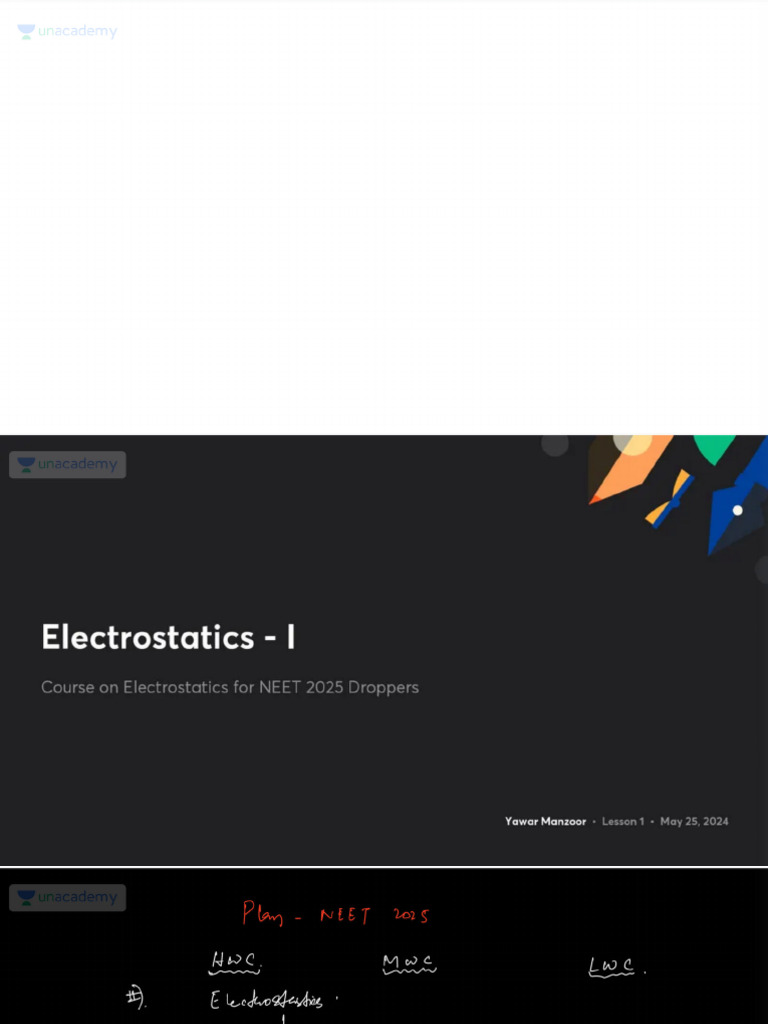Electrostatics Top 1000 Questions Neet 2025 - I - With - Anno | PDF