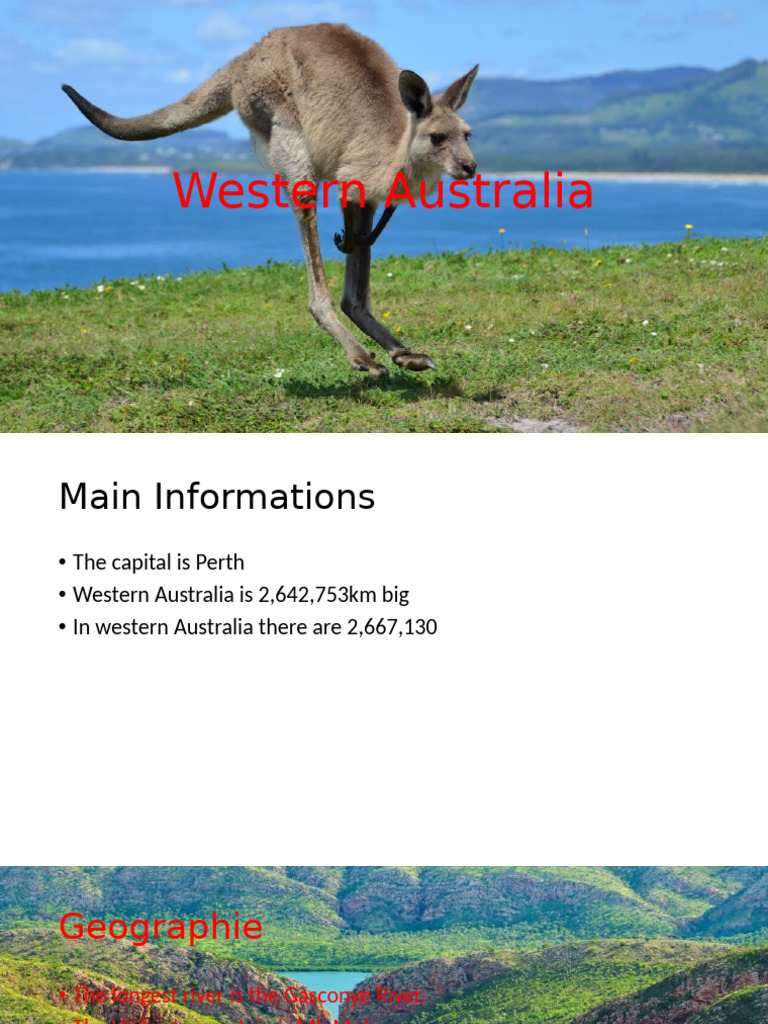 Discover Western Australia: Geography, History, and Attractions | PDF