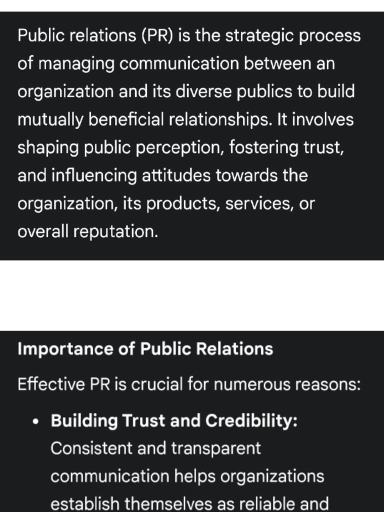 Public Relation | PDF