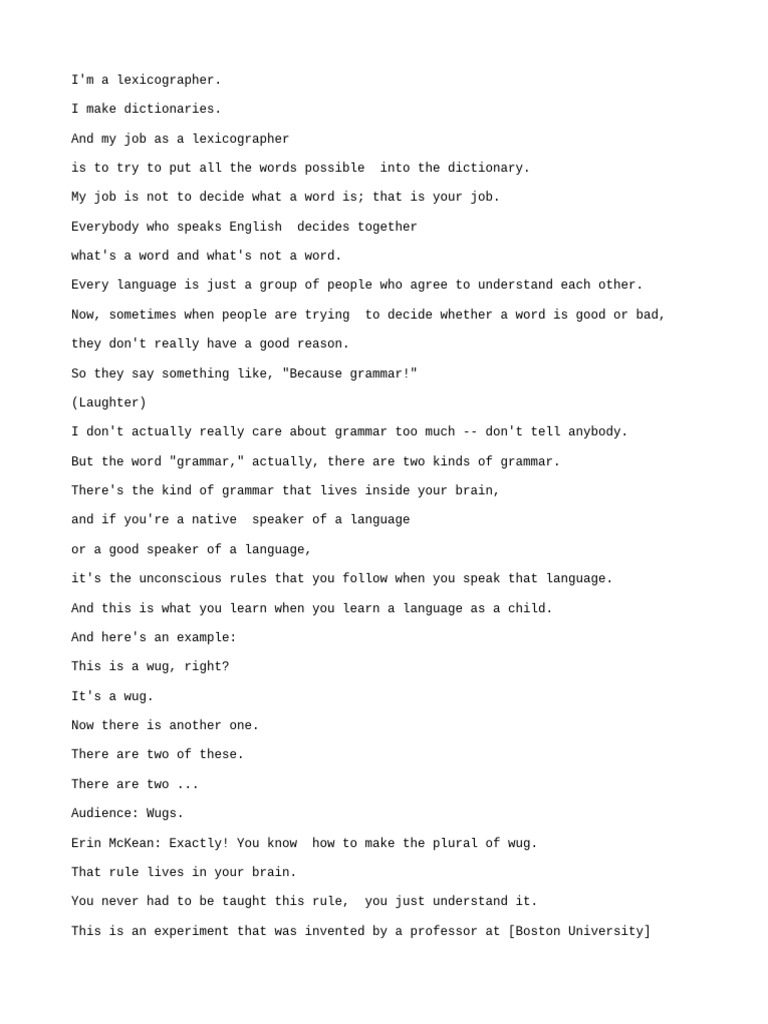 Erin McKean - Go Ahead - Make Up New - English | PDF | English Language ...