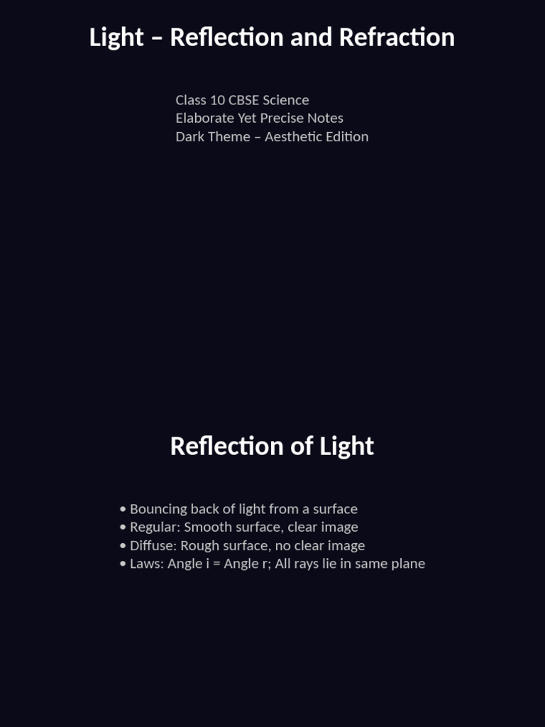 Class 10 CBSE Light Enhanced Dark Theme | PDF