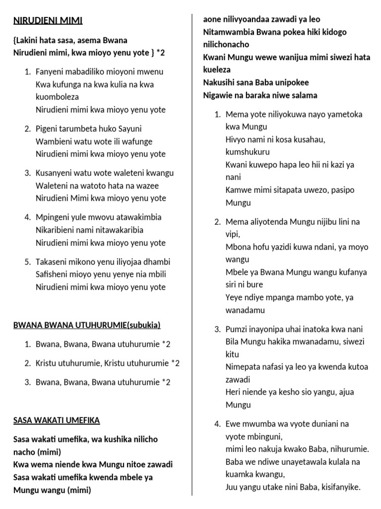 Nirudieni Mimi | PDF