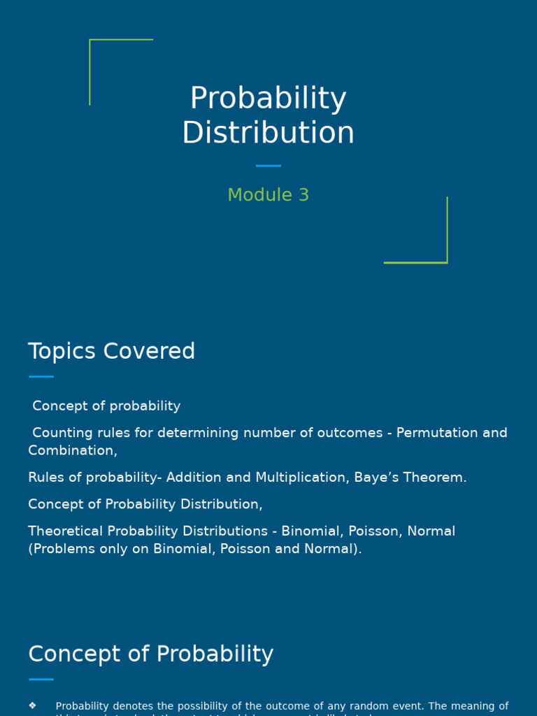 Probability Distribution | PDF | Probability Distribution | Normal Distribution